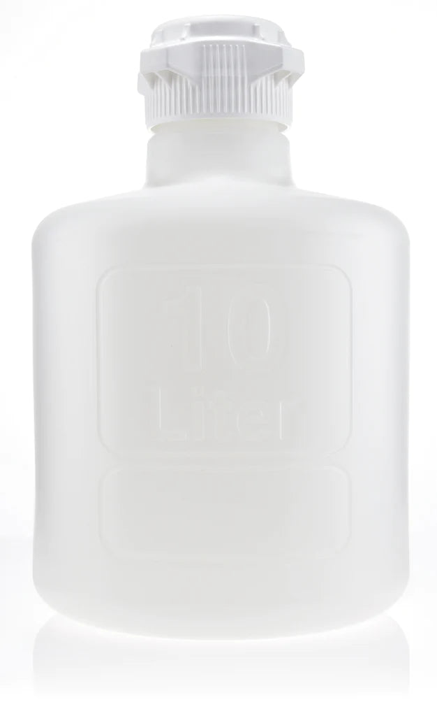 EZBio® Titanium Round Carboys, HDPE, 10 Liter, No Spigot, VersaCap 83B ...