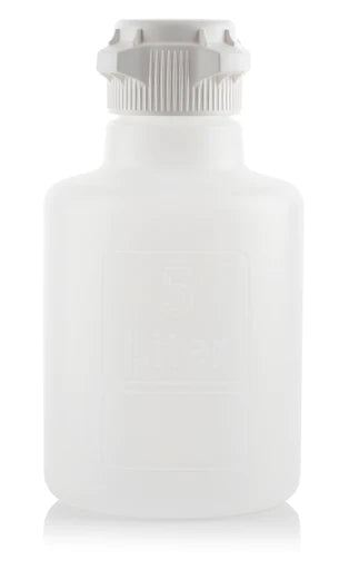 EZBio® Titanium Round Carboys, HDPE, 5 Liter, No Spigot, VersaCap 83B ...