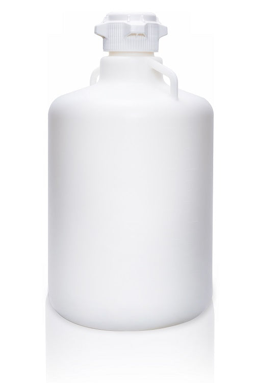 EZLabpure™ Round Carboy, 20L, HDPE, 83mm VersaCap®, PP, White — ShopFLS ...