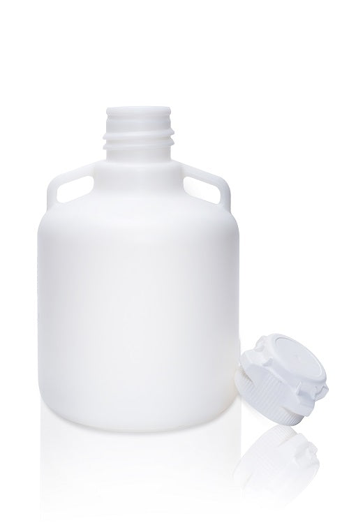EZLabpure™ Round Carboy, 10L, HDPE, 83mm VersaCap®, PP, White — ShopFLS ...