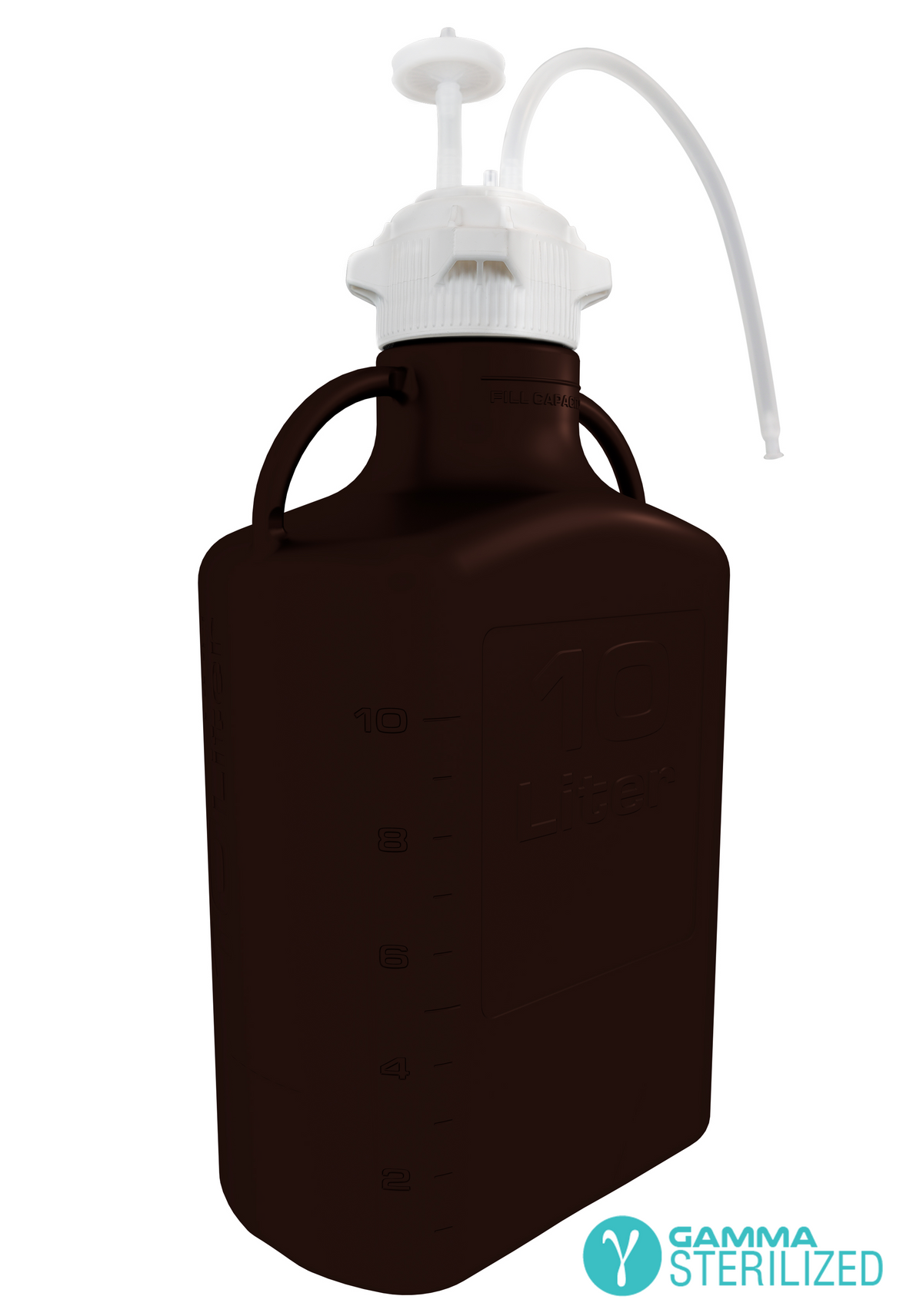 EZBio® Single Use Carboy Assembly, 10L, Dark Amber PP, VersaCap® 83B, — ShopFLS India